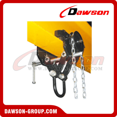 Gear Trolley Clamp with Shackle, Geared Travel Trolley, Manual Hand ...