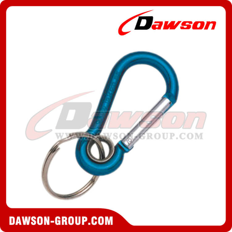 Aluminum Snap Hook with Eyelet and Key Ring, carbine type snap hook ...
