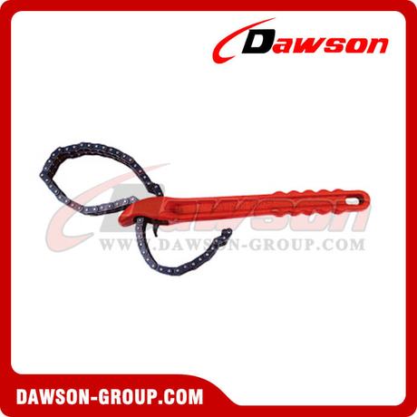 DSTD06G Double Chain Pipe Wrench, Chain Pipe Wrench, Chrome plated ...
