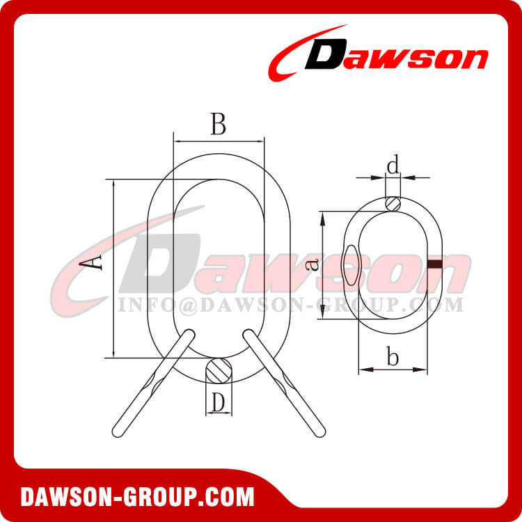 G80 Master Link Assembly for Wire Rope Slings, Grade 80 Master Link ...