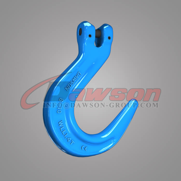 G100 / Grade 100 Forged Alloy Steel Clevis Foundry Hook, Large Opening ...