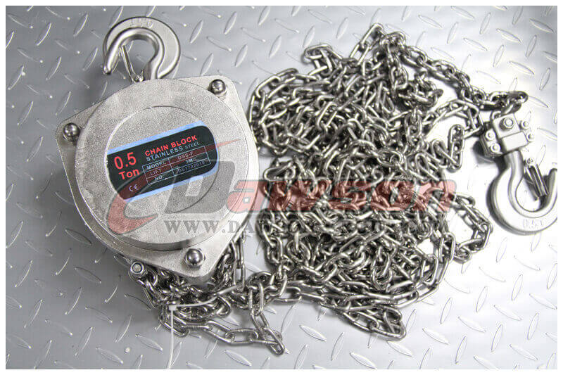DS-ST-C Stainless Steel Chain Hoist, SS Chain Block, Manual Chain Hoist ...