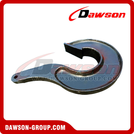 Marine Cast Iron J-Chaser Hook, Black Bituminous Paint Forging J-Hook ...