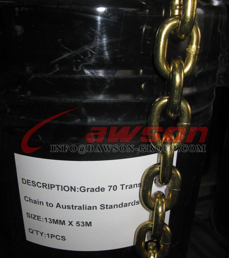 G70 Transport Chains, Australian Standard 8mm x 9m Grade 70 Chain ...