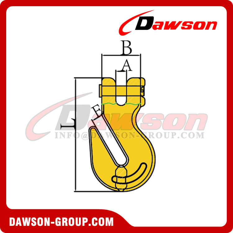 G70 Forged Alloy Steel Clevis Grab Hook for Lashing, Grade 70 Clevis Hook for Pulling - Dawson ...