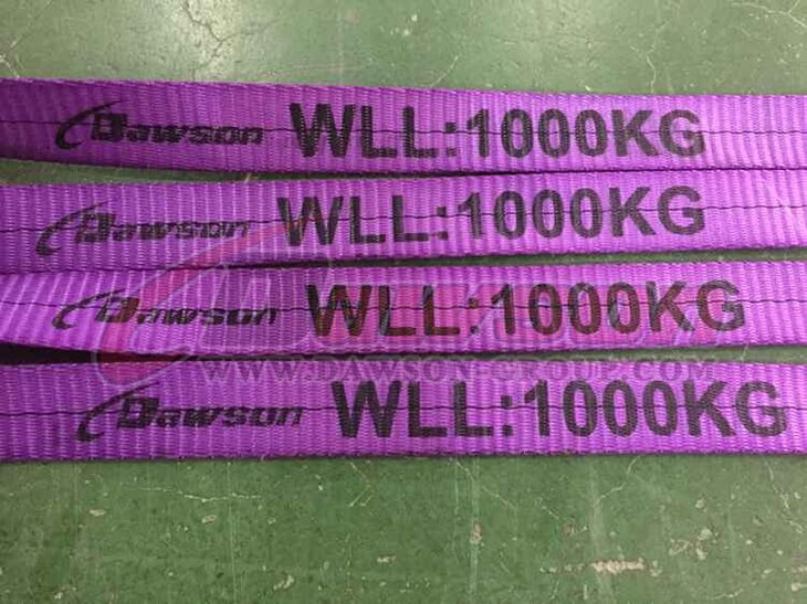 WLL 1 Ton Polyester Webbing Slings, 1000kg Webbing Sling, Flat Web ...