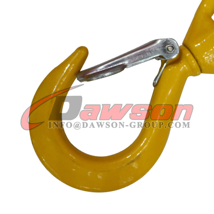 DS787 Forged Super Alloy Steel Swivel Hook for Web Slings, Swivel Belt ...