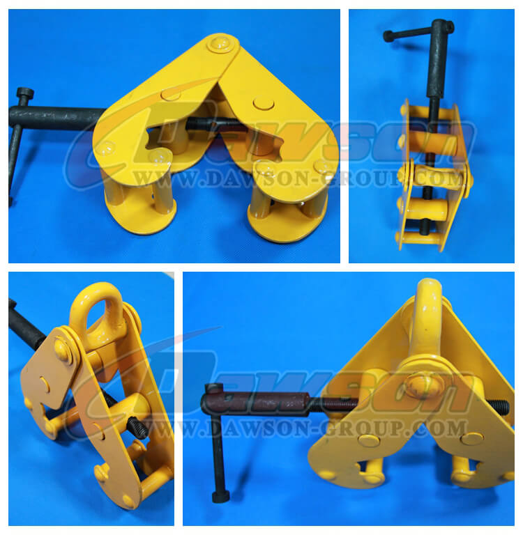 Beam Trolley Clamp with Shackle, Steel Beam Trolley Lifting Clamp ...