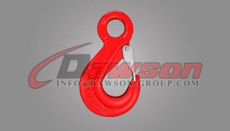 G80 Eye Sling Hook with Cast Latch for Chain Slings, Grade 80 Forged ...