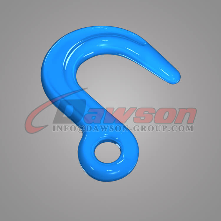 G100 / Grade 100 Forged Alloy Steel Eye Foundry Hook, Large Opening ...