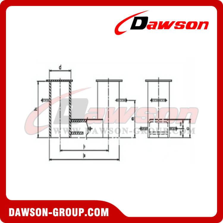 NS2584 Double Bollard, Cast Steel Double Bitt Marine Bollards - Dawson ...