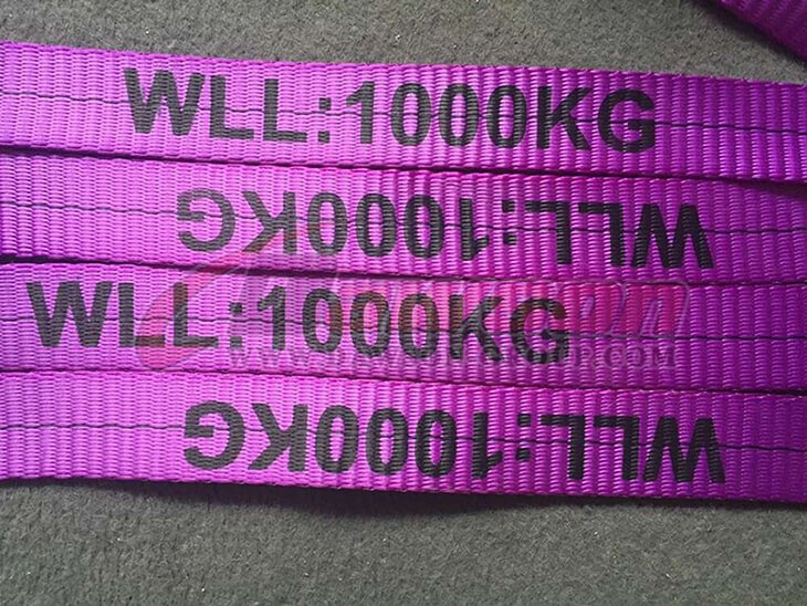 WLL 1 Ton Polyester Webbing Slings, 1000kg Flat Webbing Slings ...