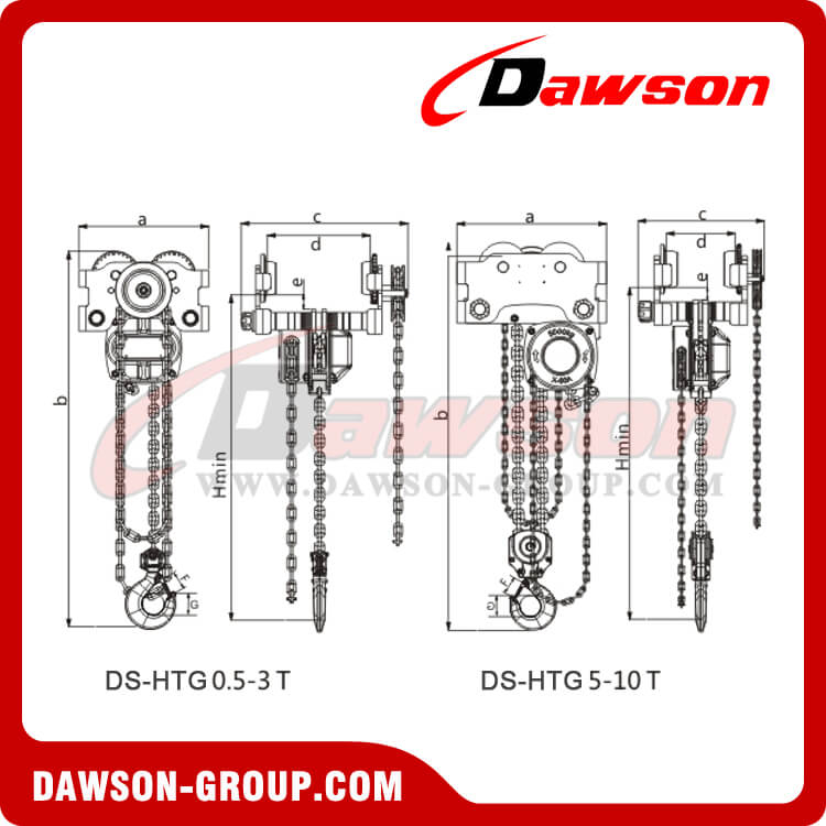 500kg 1000kg 2000kg 3000kg 5000kg 10000kg Low Headroom Hoist Trolley, 0.5T 1T 2T 3T 5T 10T Hand ...