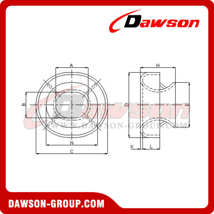 EU type Bulwark Mounted Panama Bows in Curved Plate, Deck Mounting Cast ...