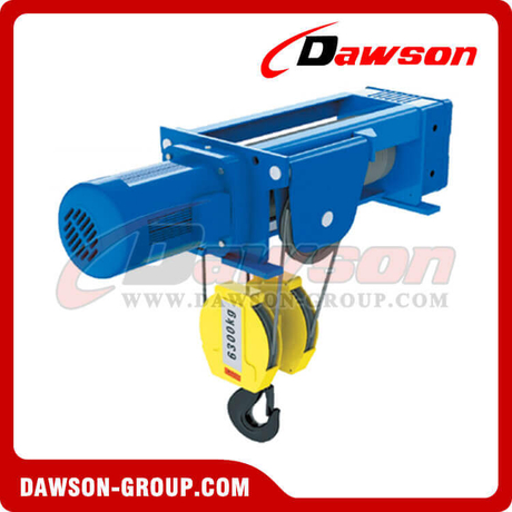 Foot-Mounted Electric Wire Rope Hoist (4/1 Rope Reeving) - China ...