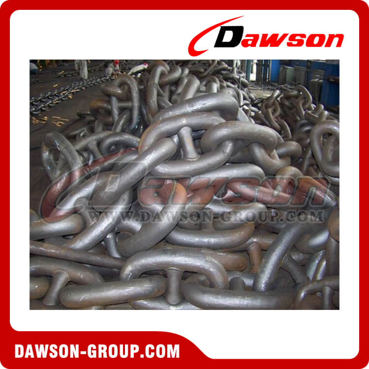 76mm U2 U3 Hot Dip Galvanized or Painted Black Stud / Studless Link ...