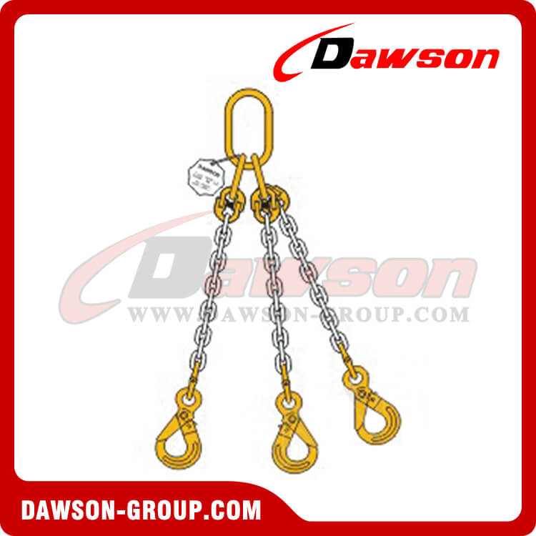 Grade 80 Triple Leg Chain Sling, G80 Chain Slings for Lifting & Lashing ...