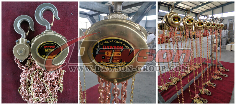 0.5T 1T 2T 3T 5T 10T 20T Aluminum Bronze Alloy Chain Hoist, 500kg 1000kg 2000kg 3000kg 5000kg ...