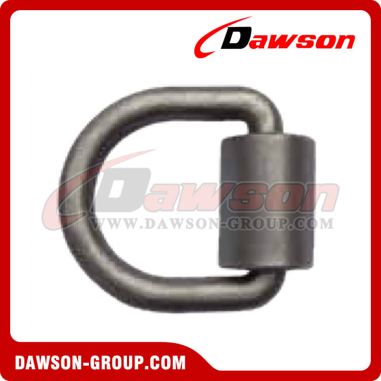 MBS 18000lbs/8000kgs 5/8" Forged D-Ring with Weld, Self-Color Forged ...