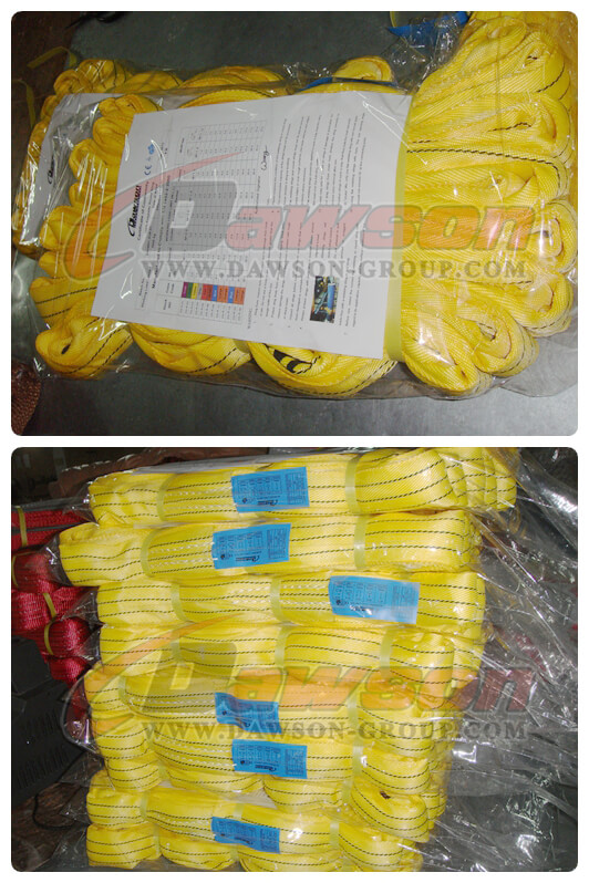 WLL 3T Polyester Round Slings, 3000kg Textile Endless Type Round Lift ...