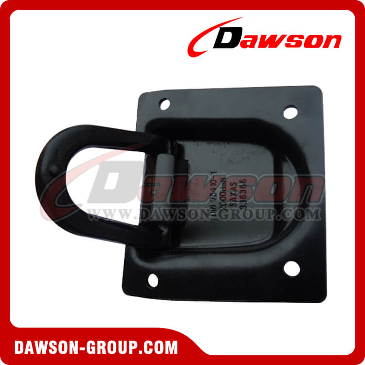 BS 4000kgs/8800lbs Recessed Mounting Rope Ring, Black Painted Recessed ...