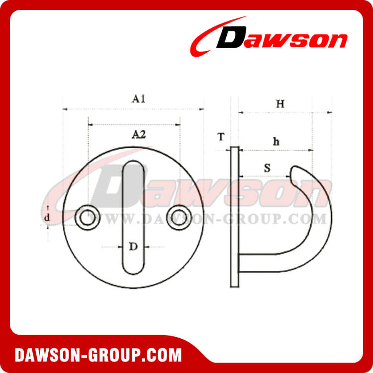 Stainless Steel Hook Plate - Dawson Group Ltd. - China Manufacturer ...