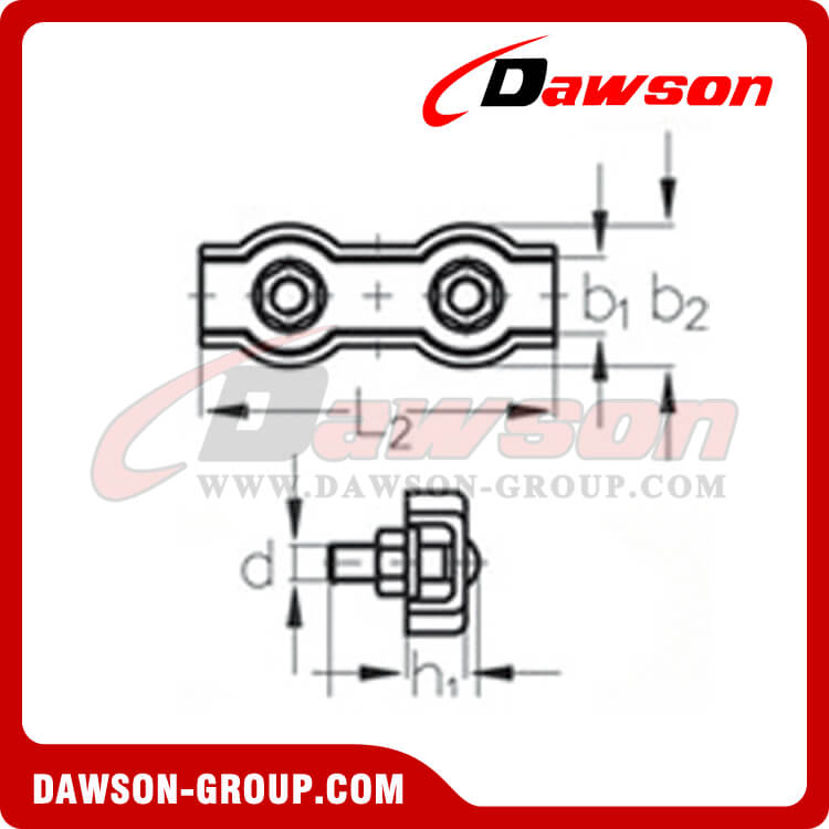 Galvanized Simplex Wire Rope CLip - Dawson Group Ltd. - China ...