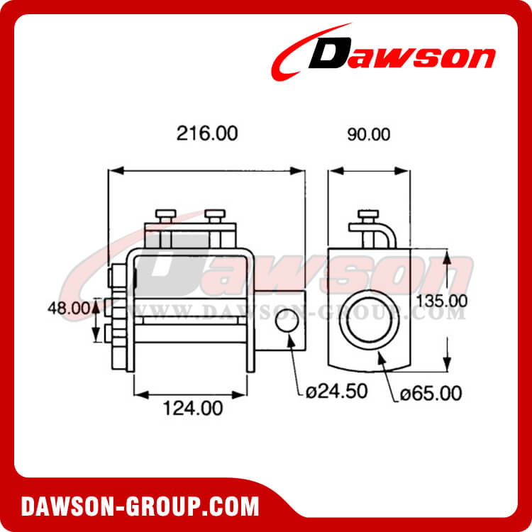 Lashing Winch, Combination Truck Winches for Cargo Lashing Straps ...