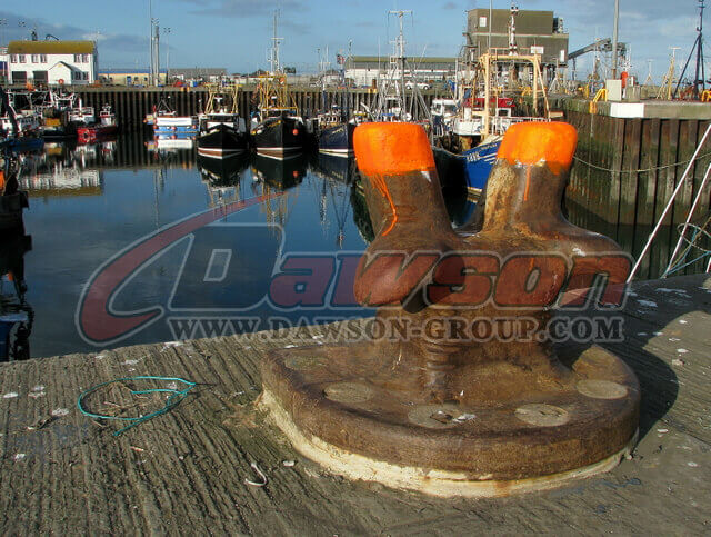 Marine Ship Horn Type Double Bitt Bollard, Horn Type Bollards, Mooring ...