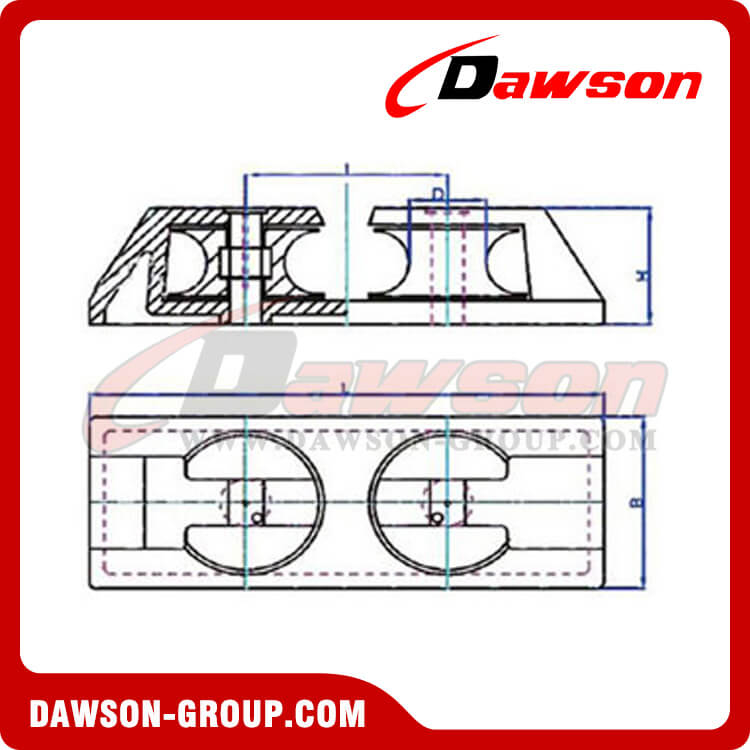 Marine cast roller chock - Dawson Group Ltd. - China Manufacturer ...