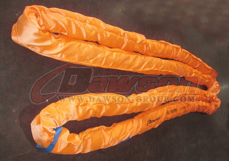 WLL 120T Polyester Round Slings AS 4497, 120000KG Heavy Duty Endless ...