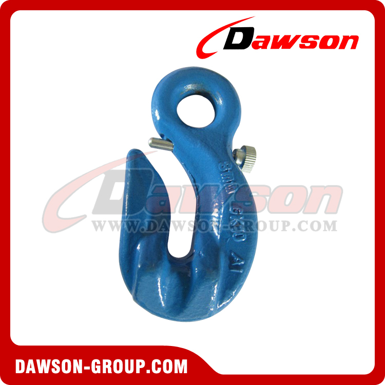 G100 / Grade 100 Special Eye Grab Hook with Safety Pin for Adjust Chain ...