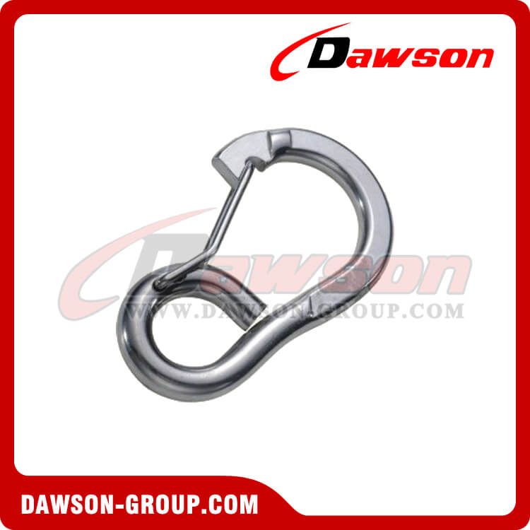 Stainless Steel Spring Hook with Flat Type - Dawson Group Ltd. - China ...