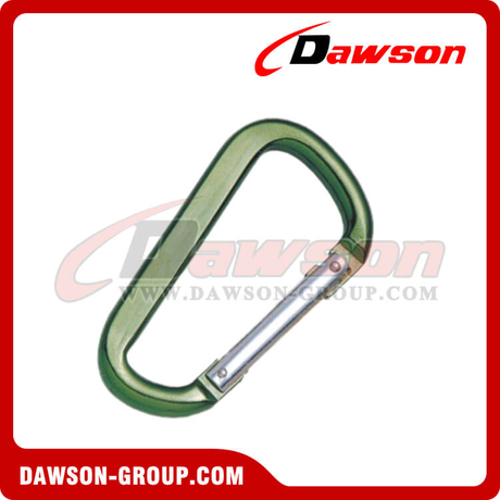 Aluminum Snap Hook D Type with Pin, carbine type snap hook - Dawson ...