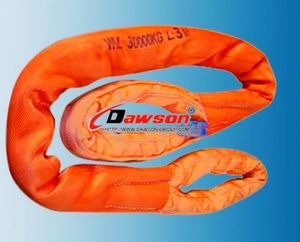 WLL 30T 30000kg Polyester Round Slings, Heavy Duty Round Lifting Slings ...