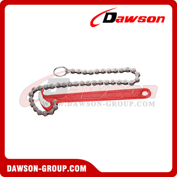 DSTD06F-1 Chain Pipe Wrench, Jaw drop forged Pipe Wrench, Dusal side ...