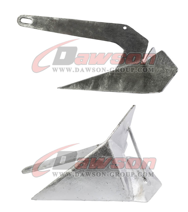 Light Duty H.D.G. Fixed Head Plough Anchor, Hot Dip Galvanized Delta ...
