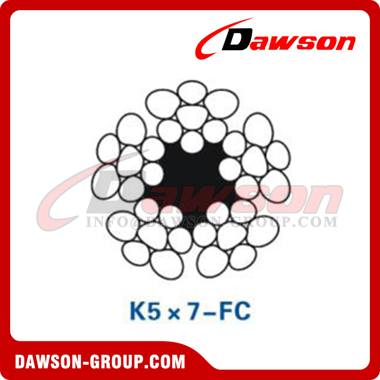 Steel Wire Rope (K5×7-FC), Oilfield Wire Rope, Steel Wire Rope for Oilfield - Dawson Group Ltd ...