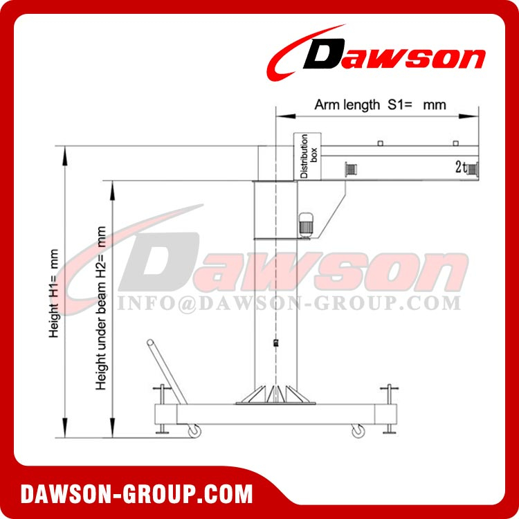 Mobile Type Cantilever Crane, Jib Cranes - Dawson Group Ltd. - China ...