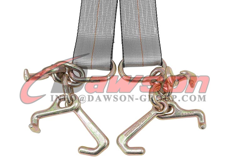 Tow Straps V Bridle 3'' x 24'' with RTJ Cluster Hooks 5400 lbs Working ...
