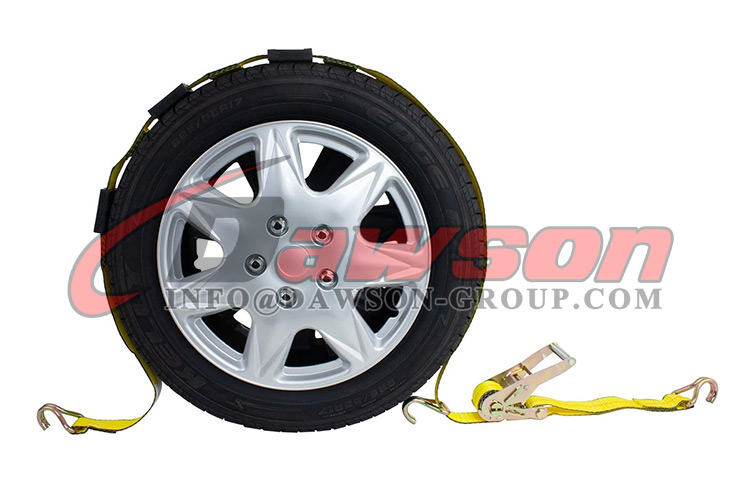 2'' x 10' Over The Wheel Tire Straps with Ratchet, Swivel J Hook ...