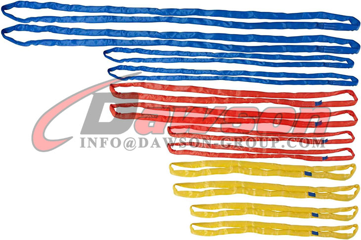 12PC Endless Round Lifting Sling Kit Crane Rigging Hoist Wrecker ...