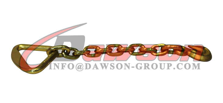 3/8'' Grab Hook with 18'' Chain Anchor 4'' Delta Ring Tow Wrecker ...