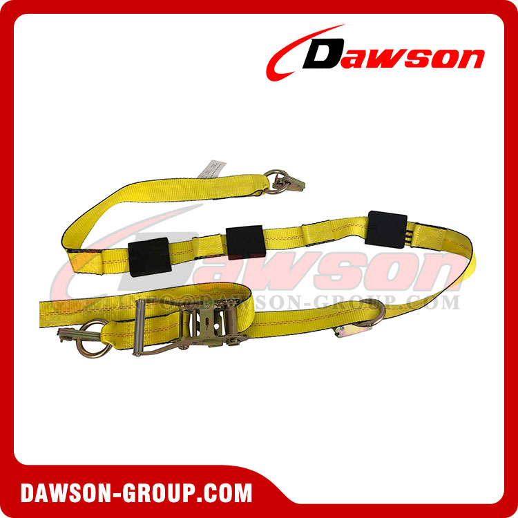 2'' x 10' E Track Tire Straps, Over The Tire Car Hauler Ratchet Wheel ...