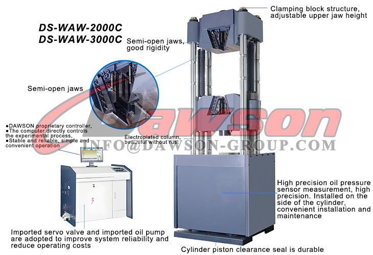 DS-WAW-2000C/3000C Electro Hydraulic Servo Computer Controlled ...