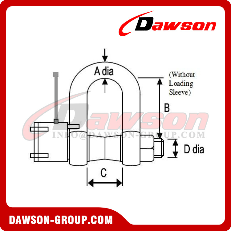 DS-LC-7506P 3t~500t Sub-Sea Submersible Shackle Load Cell, Underwater ...