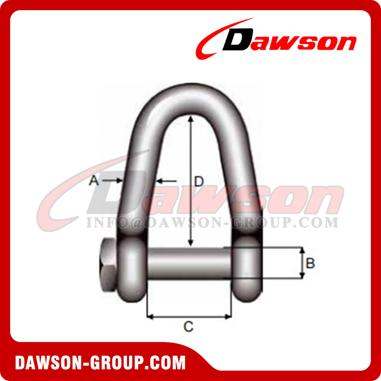 Steel Vee Type Shackles for Fishing, Delta Fishing Shackle, Blue ...