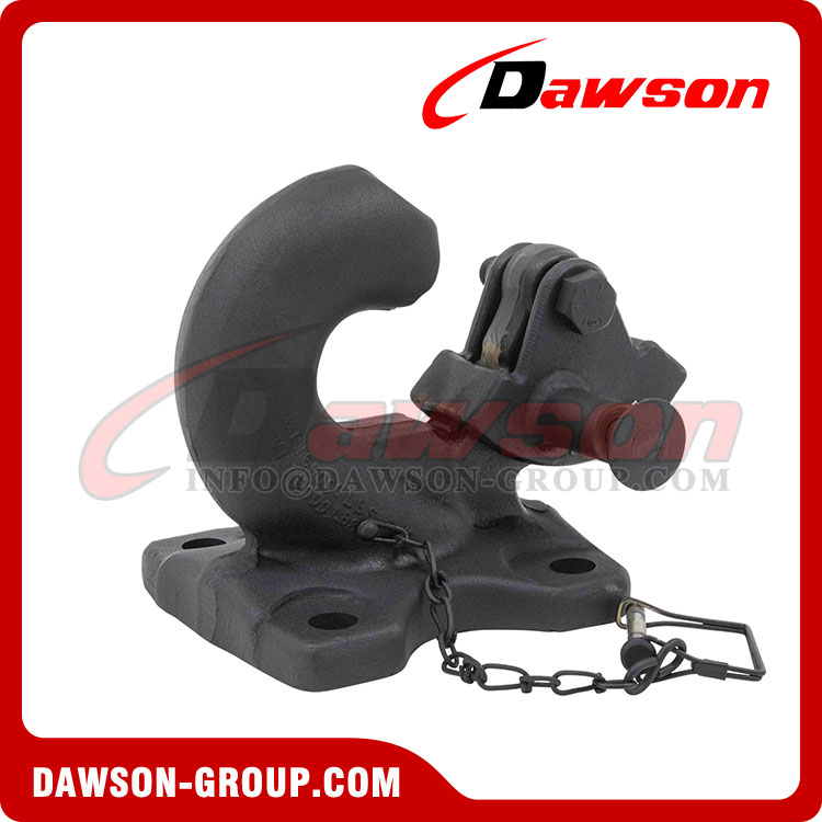 30-Ton Heavy Duty Black Powder Coated Finish Rigid Mount Pintle Hooks ...