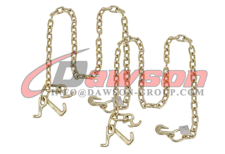 5/16'' x 6' Leg Grade 70 Tow Chain with RTJ Cluster Hooks & Grab Hooks ...