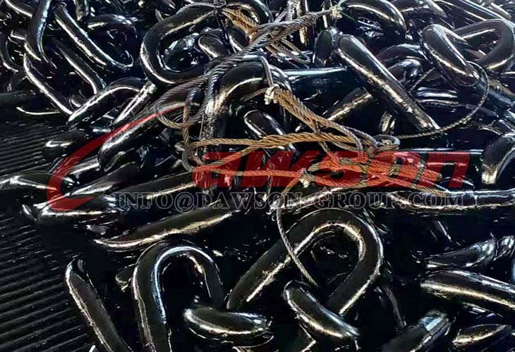 R3 Grade Stud / Studless Offshore Mooring Chain for Offshore Oil Platform, Hot Dip Galvanized or ...